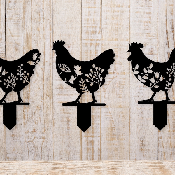 Metal Chickens - Etsy