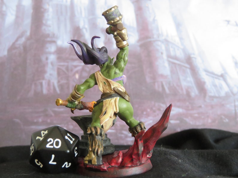 Female Orc Blacksmith Painted Resin Miniature - Etsy