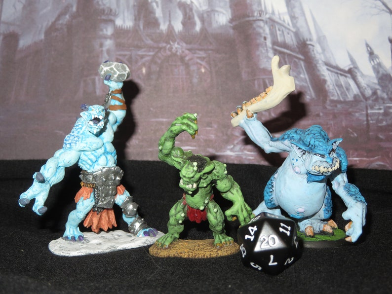 Painted Reaper Bones Troll Miniatures - Etsy