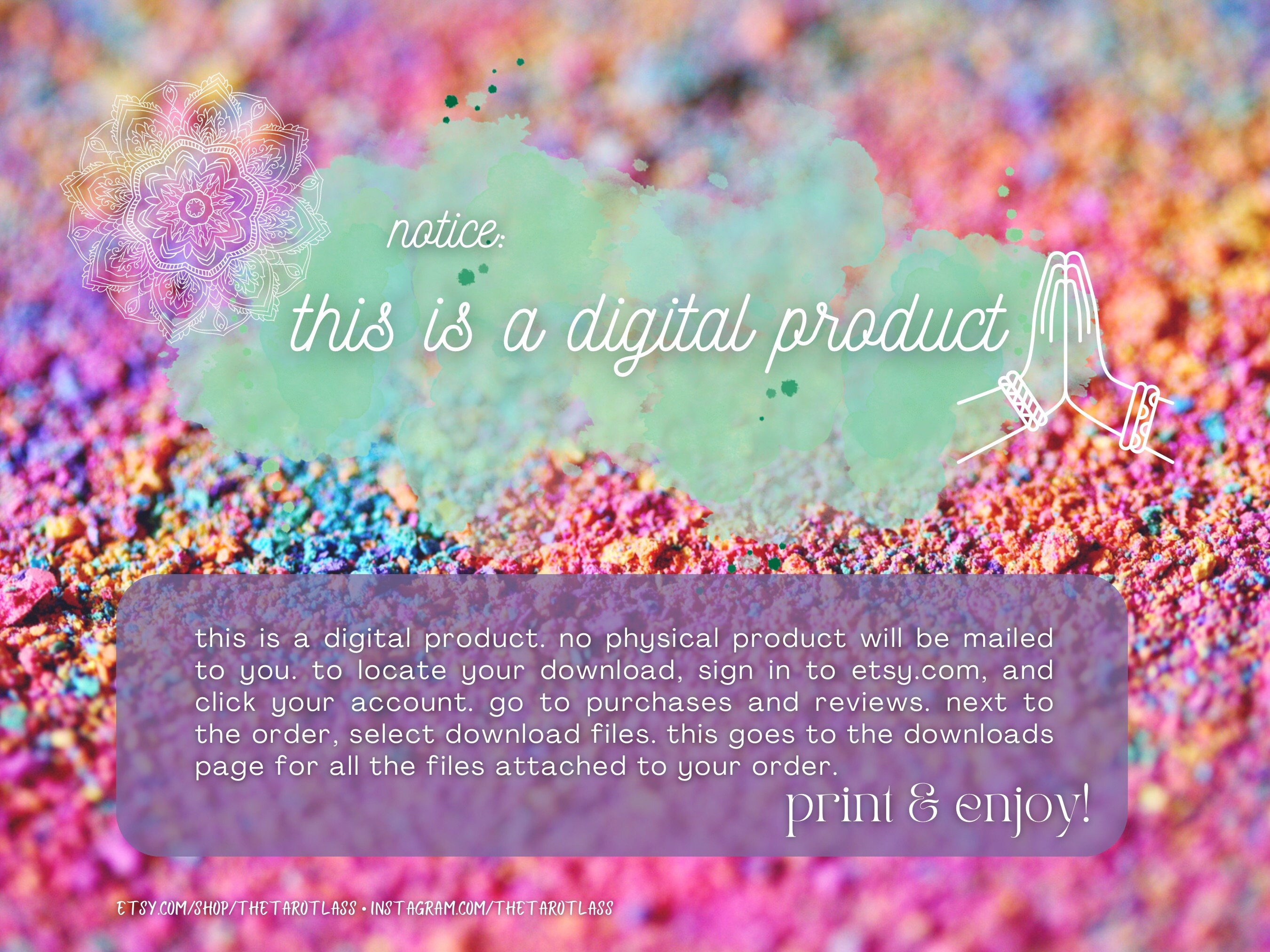 Chakras: Unique Printable Oracle Card Deck With Guide | Rainbow ...