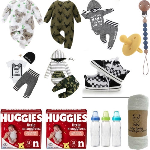 Custom Baby Boy Wood Crate Wardrobe Gift - Etsy