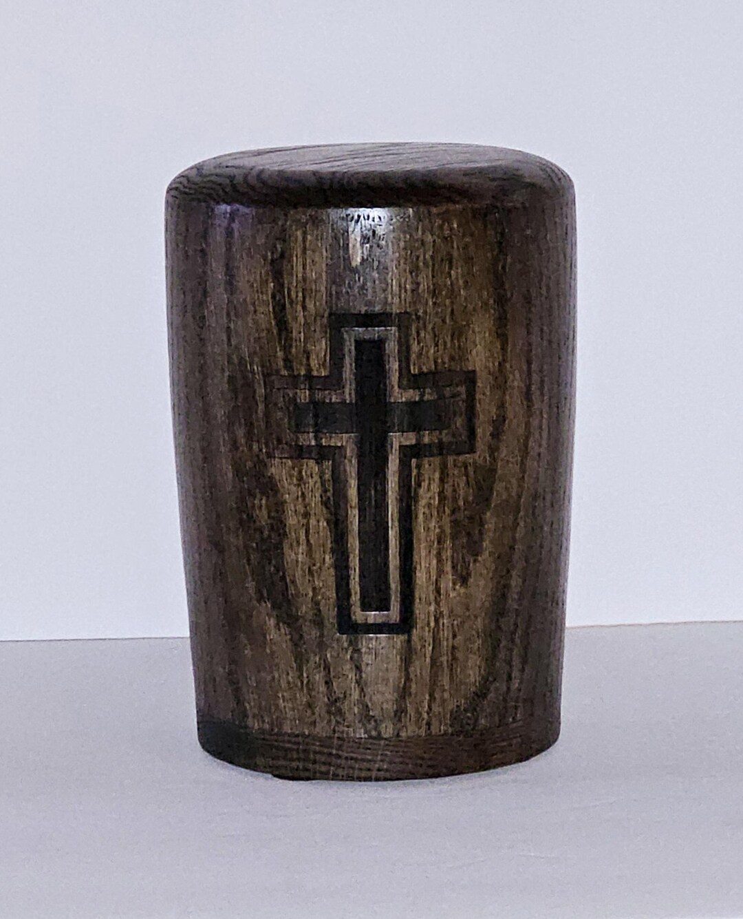 Christian Cross Engraved Round Top Round Urn - Etsy