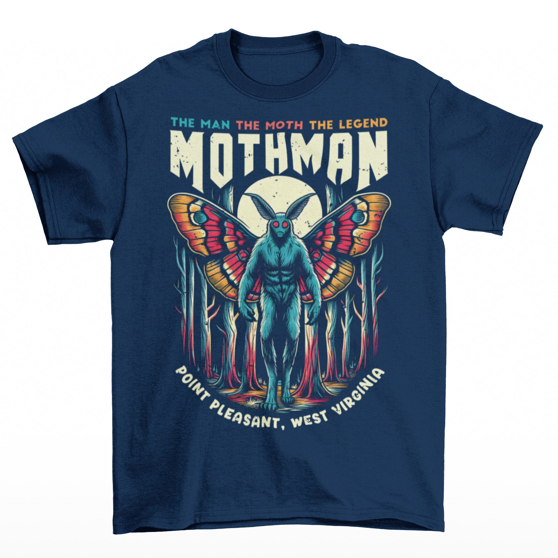 The Man the Moth the Legend Mothman T-shirt - Urban Legend Shirt ...