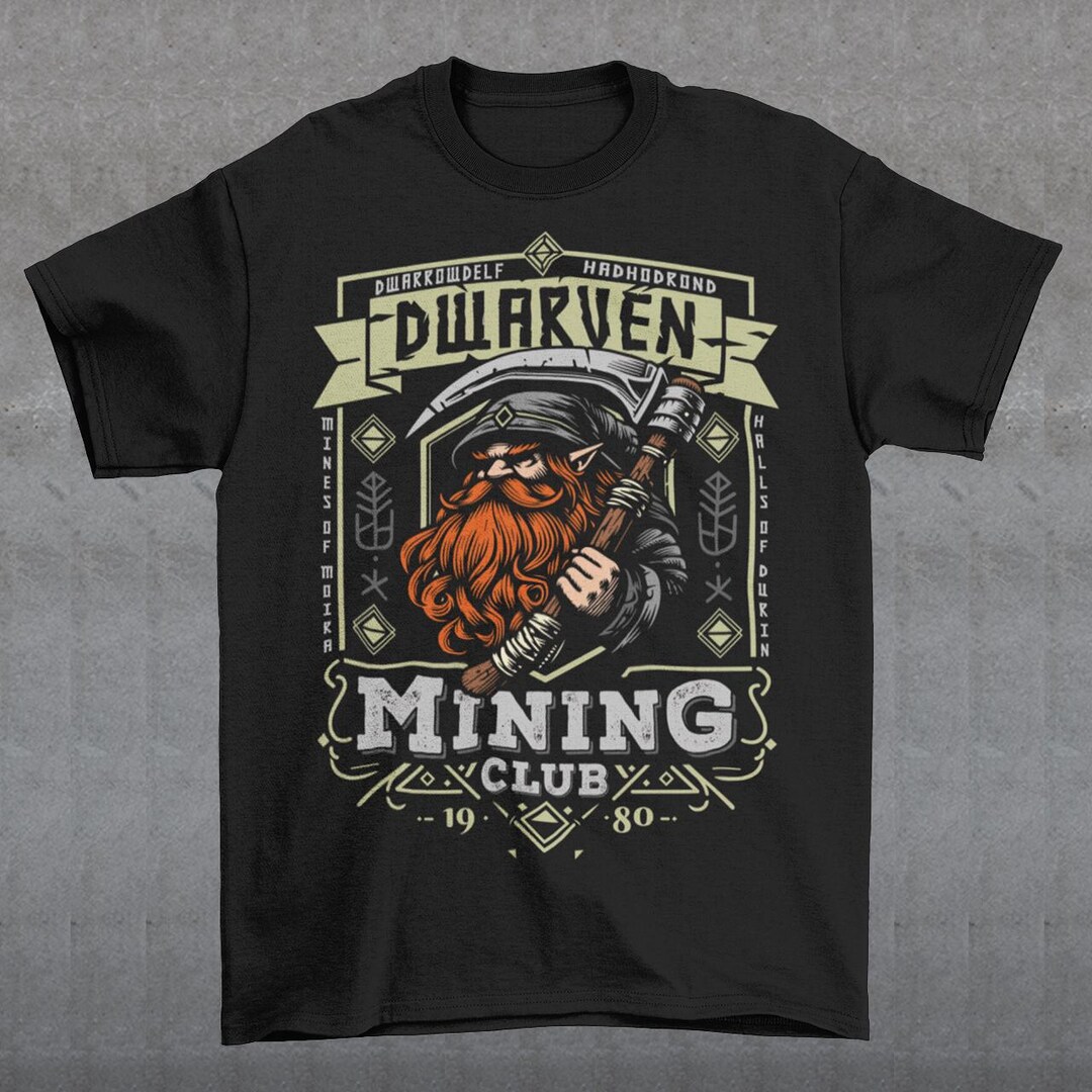 Dwarven Mining Company T-shirt - Dwarf Mining Shirt - Etsy