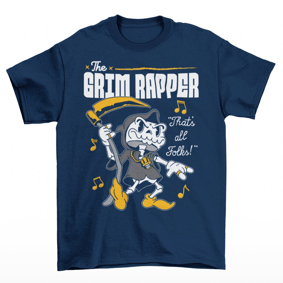 The Grim Rapper T-shirt Grim Reaper Shirt Musical Tee Funny Gift Unisex ...