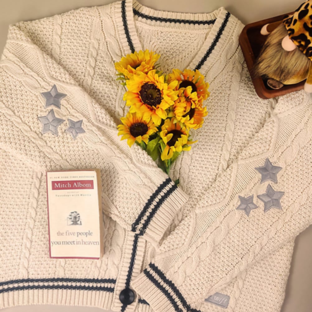 Taylor Swift Cardigan Folklore Star Embroidered Swiftie - Etsy