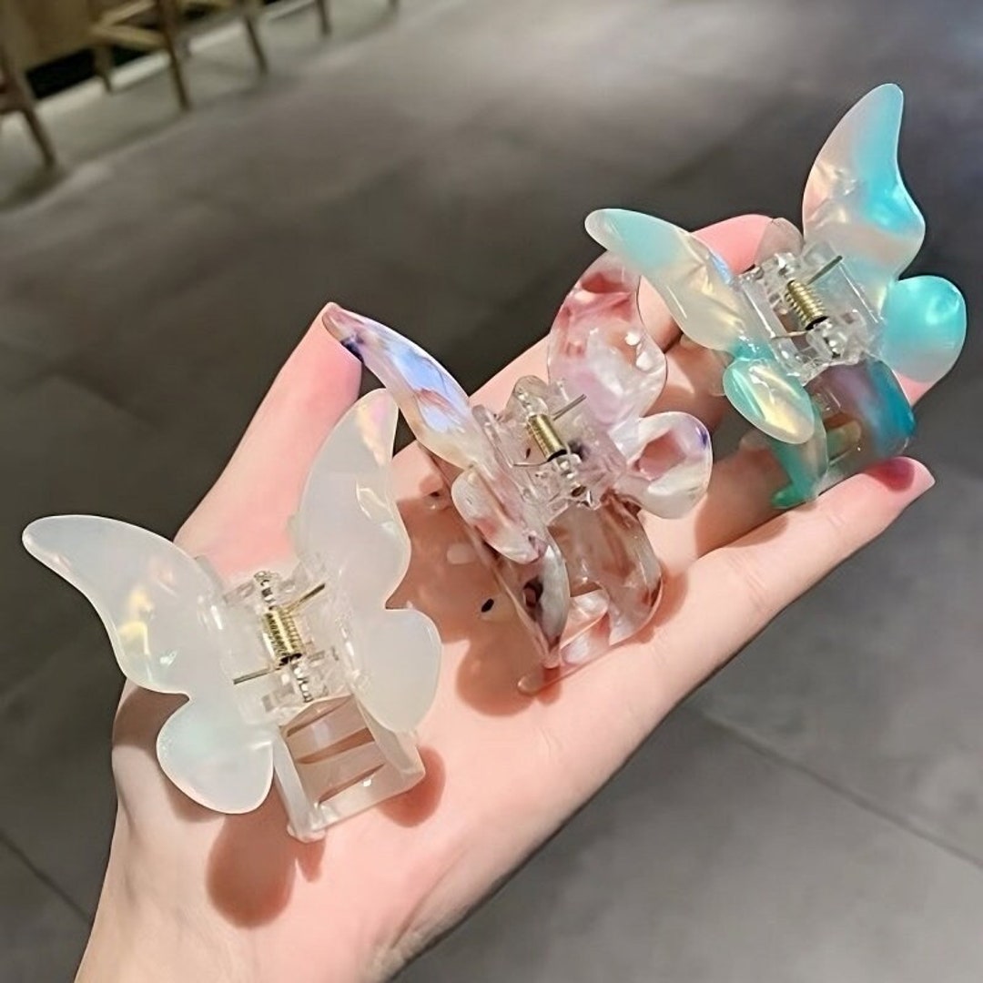 90s Butterfly Hair Clips Summer Festival Hair Accessories - Etsy