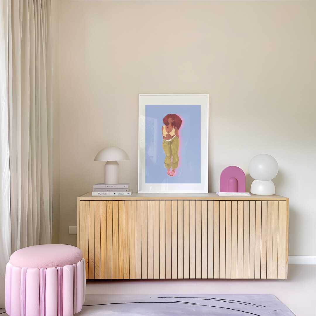 Shy Girl DIGITAL ART PRINT, Shy Pose, Bashful, Wall Art, Home Decor ...