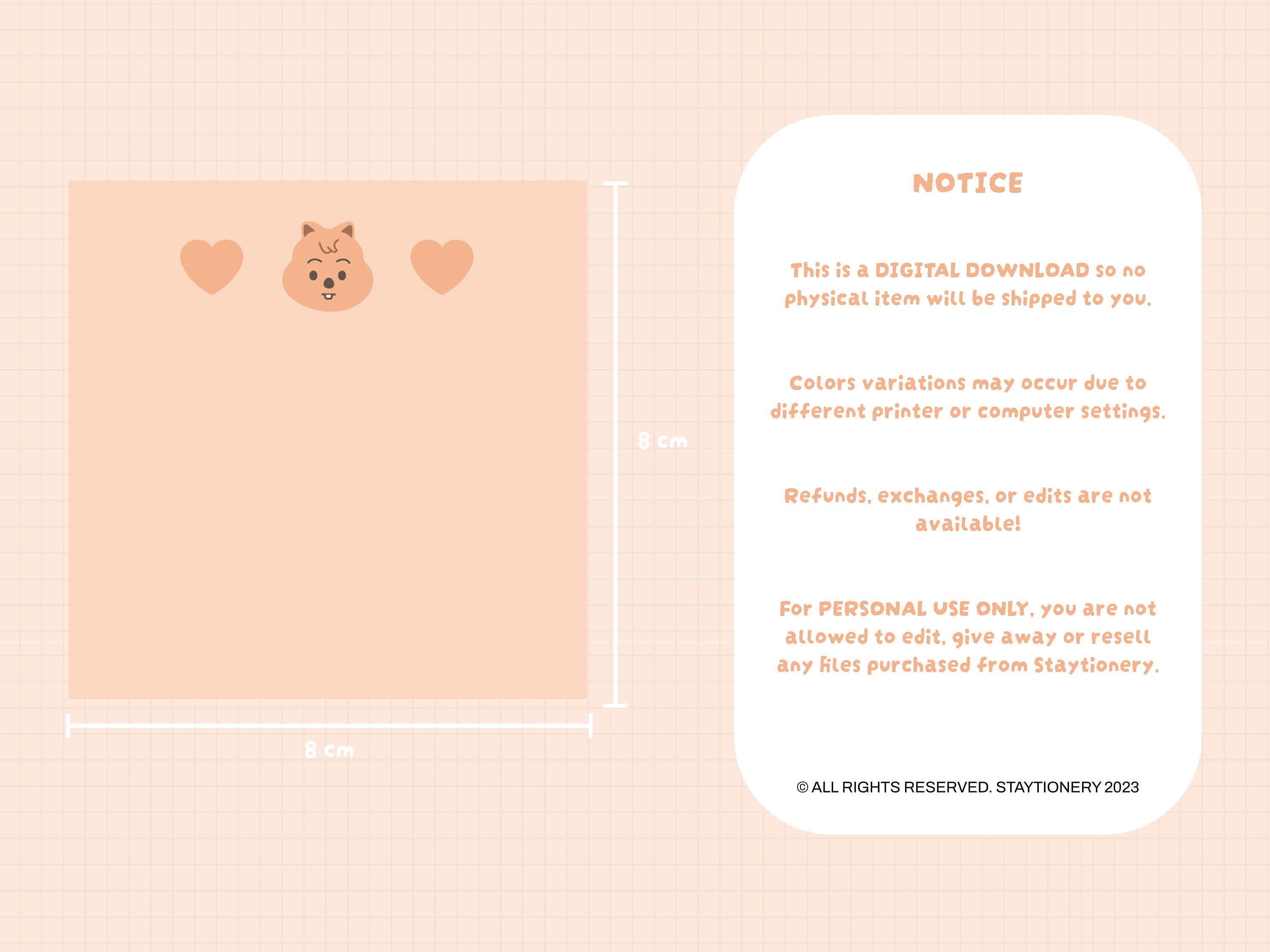 Cute Quokka Memo Sheets Pack | Printable Stationery | Stray Kids ...
