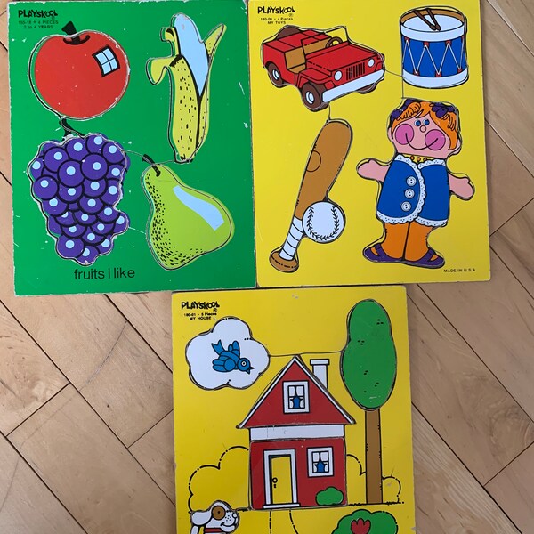 Playskool Puzzle - Etsy