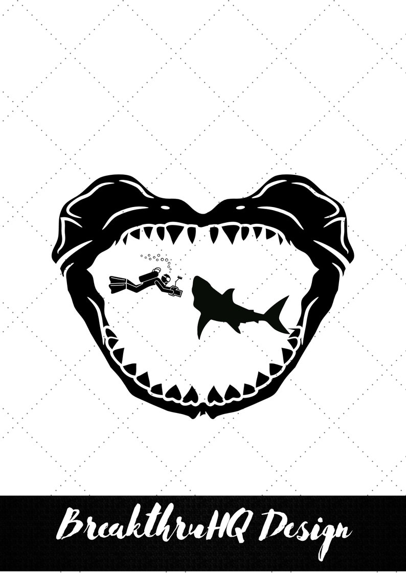 Jaw SVG, Monster, Diver, Shark, Bite SVG - Etsy