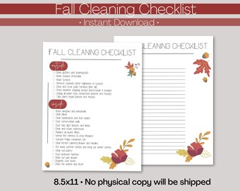 Printable Cleaning Schedule Instant Download Organizational - Etsy UK