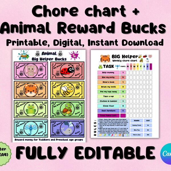 Responsibility Chart Toddler - Etsy