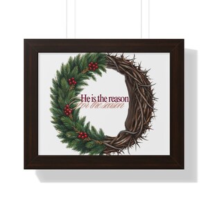 Christmas Christian Framed Poster, Religious Wall Art, Holiday Home ...