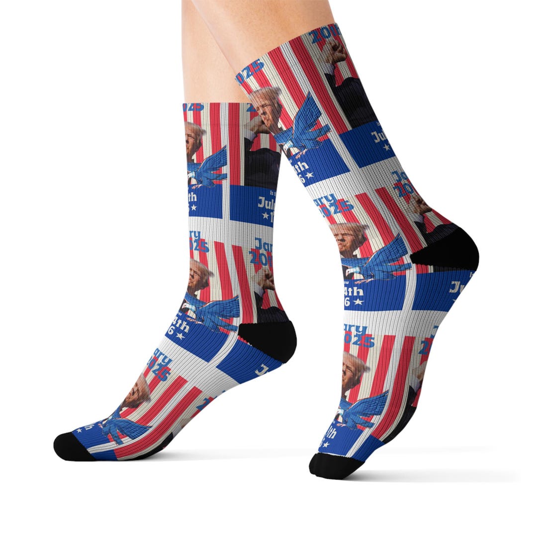 Donald Trump 2025 Inauguration Novelty Crew Socks, Political President ...