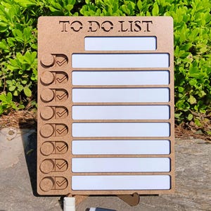 Wooden Habit Tracker Daily Monthly - Customizable Natural Gift for ...