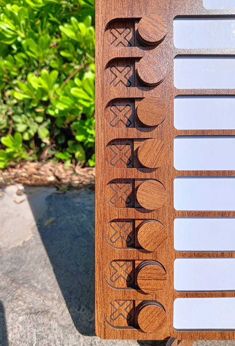 Sliding Wooden Checklist Board - Handmade Wood to Do List ...