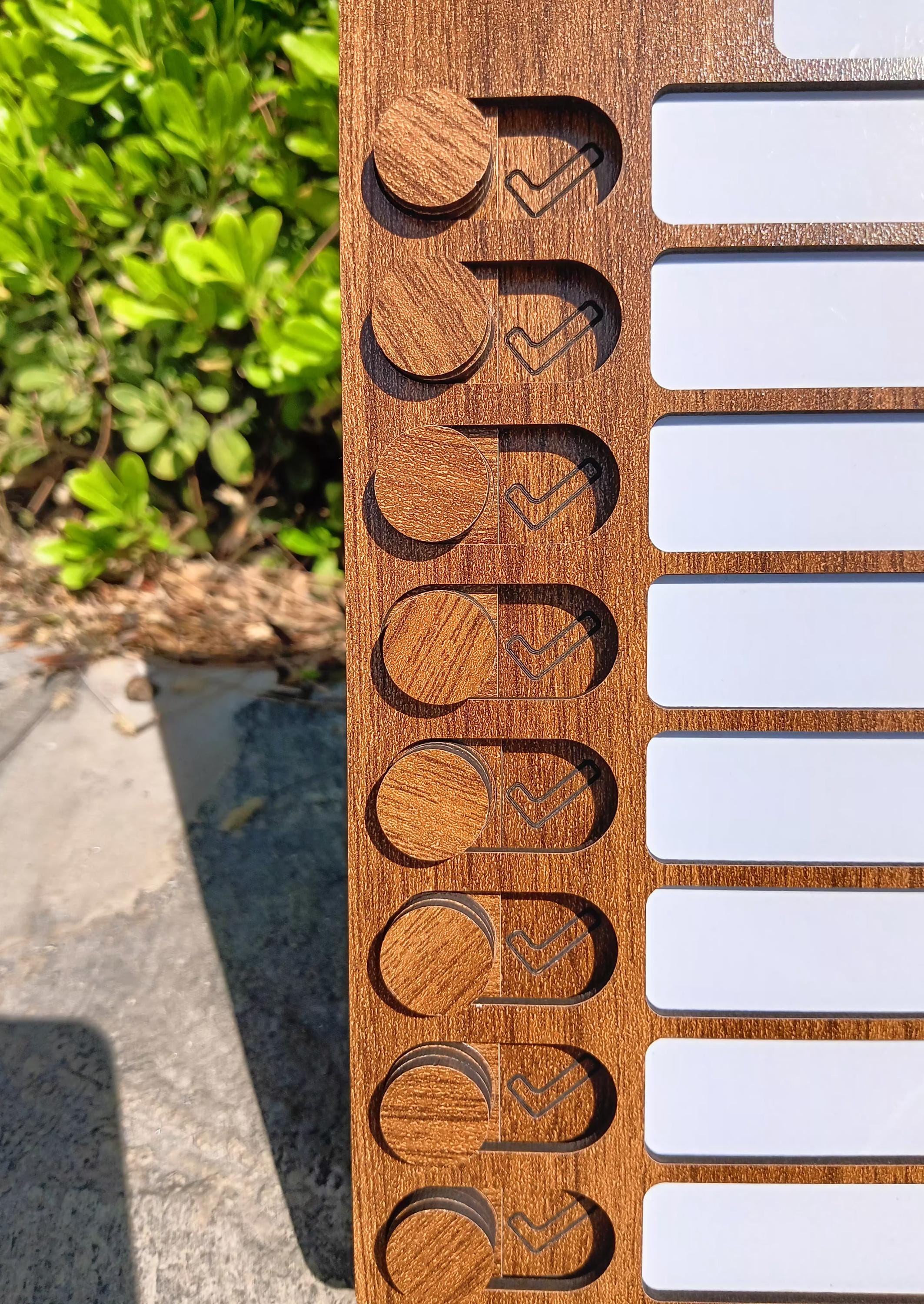 Sliding Wooden to Do List Board: Customizable Chore Chart - Etsy