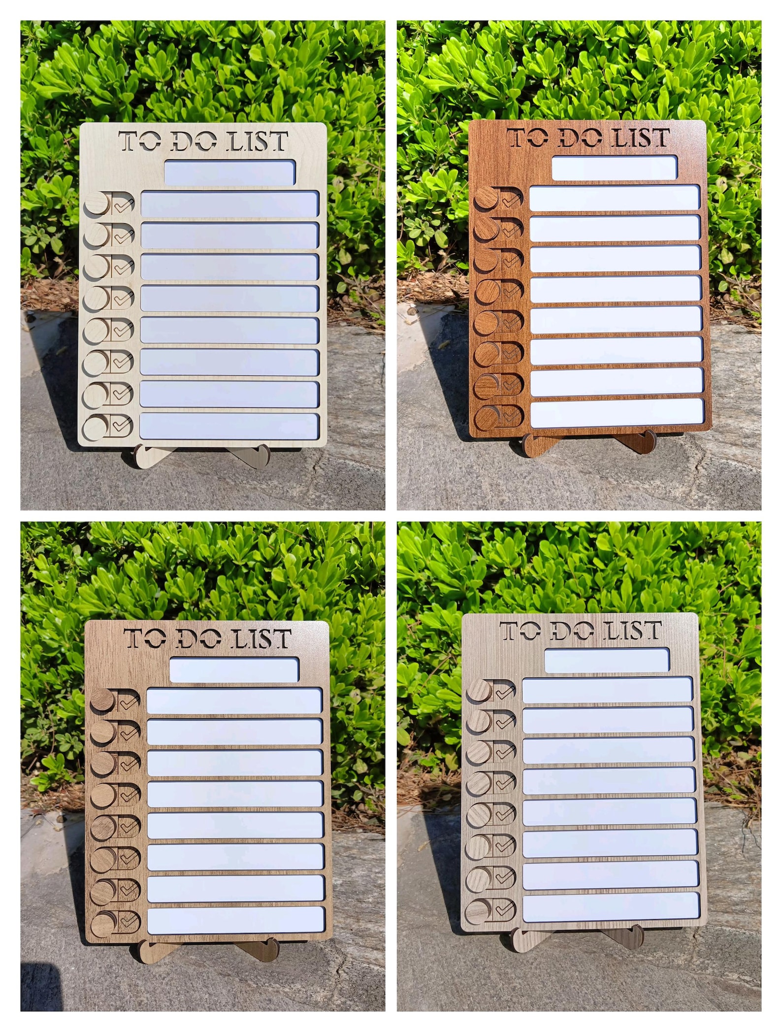 Sliding Wooden Checklist Board - Handmade Wood to Do List ...