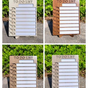 Sliding Wooden Checklist Board - Handmade Wood to Do List ...
