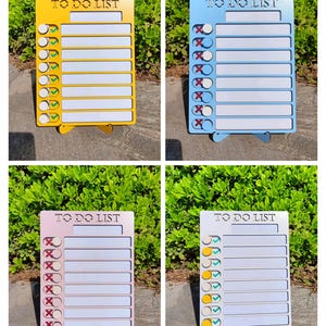 Sliding Wooden Checklist Board - Handmade Wood to Do List ...