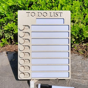 Maple Sliding Wooden to Do List Board: Customizable Chore Chart - Etsy