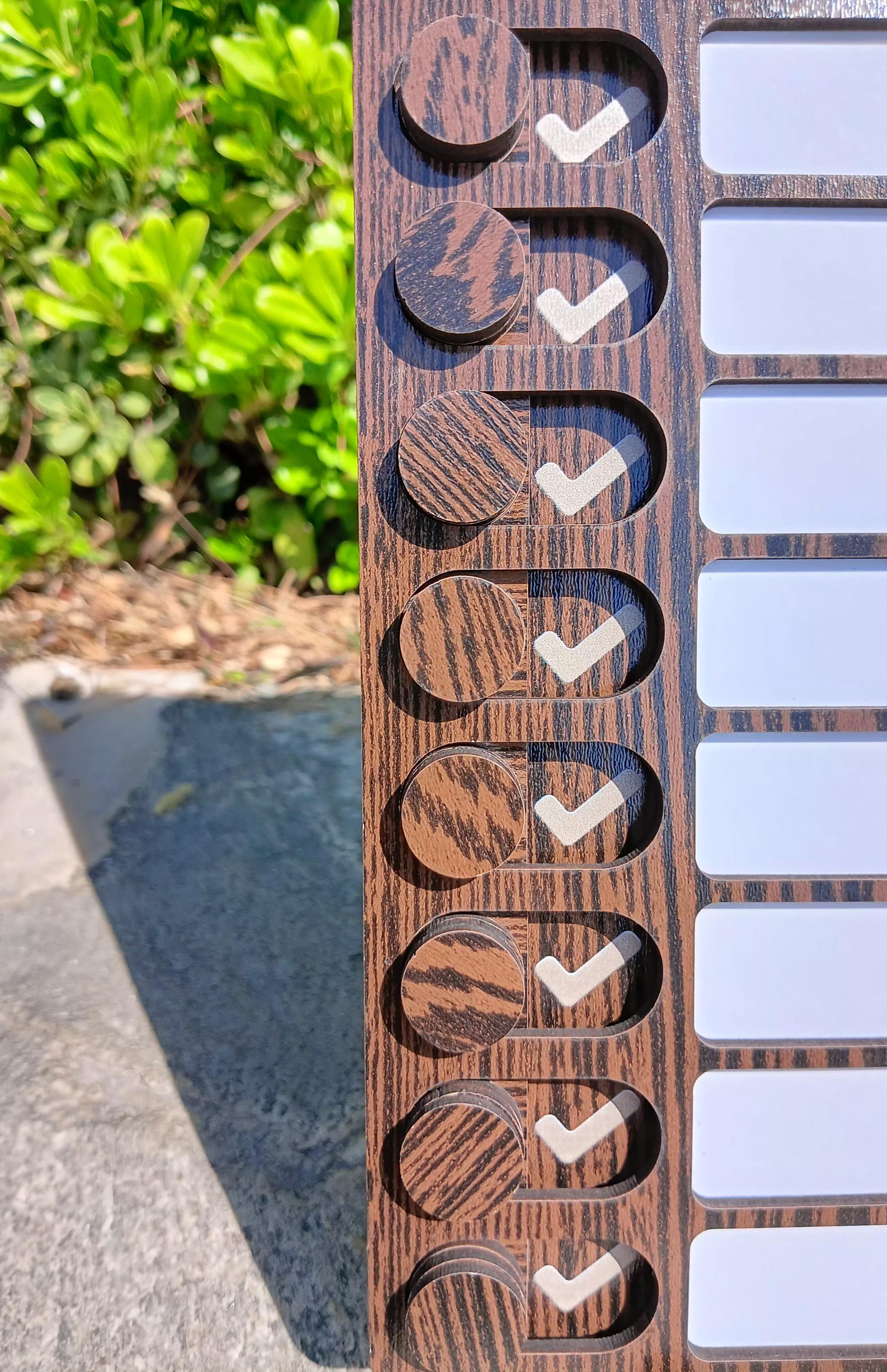 Sliding Wooden to Do List Board: Customizable Chore Chart With Stand - Etsy