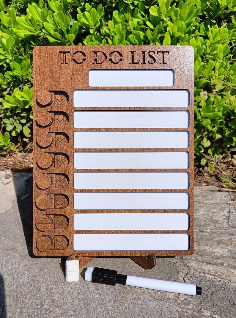 Sliding Wooden to Do List Board: Customizable Chore Chart - Etsy