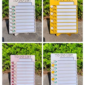 Sliding Wooden to Do List Board: Checklist, Habit Tracker, Customizable ...