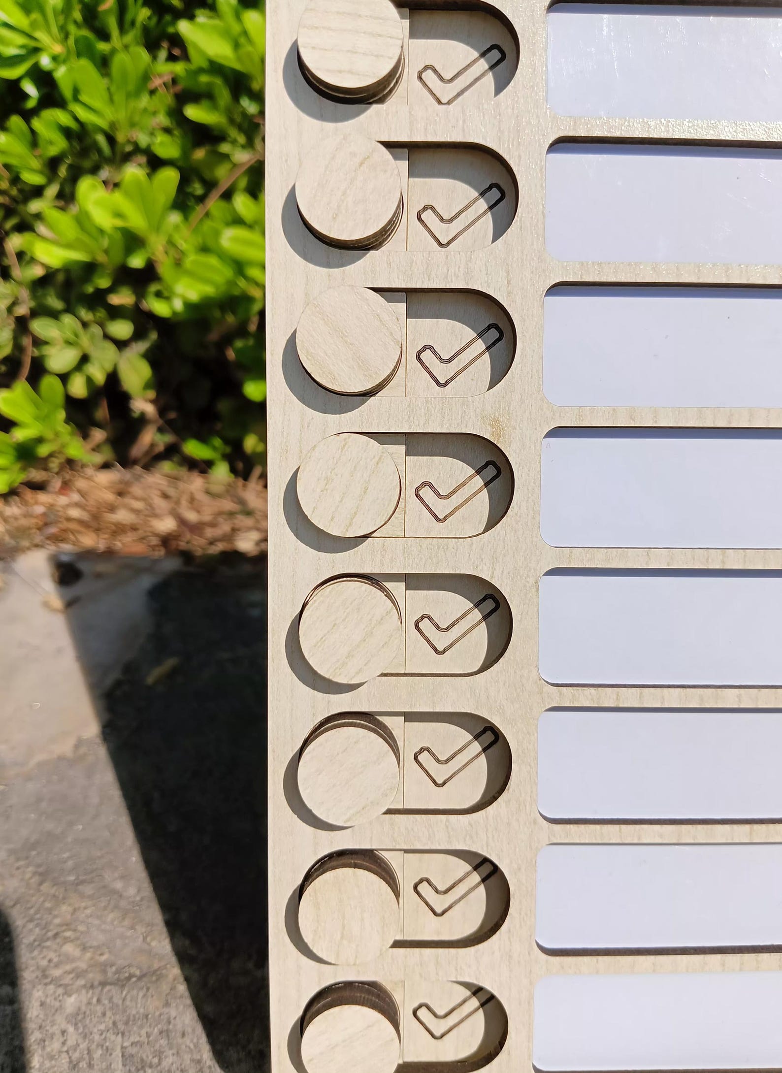 Maple Sliding Wooden to Do List Board: Customizable Chore Chart - Etsy