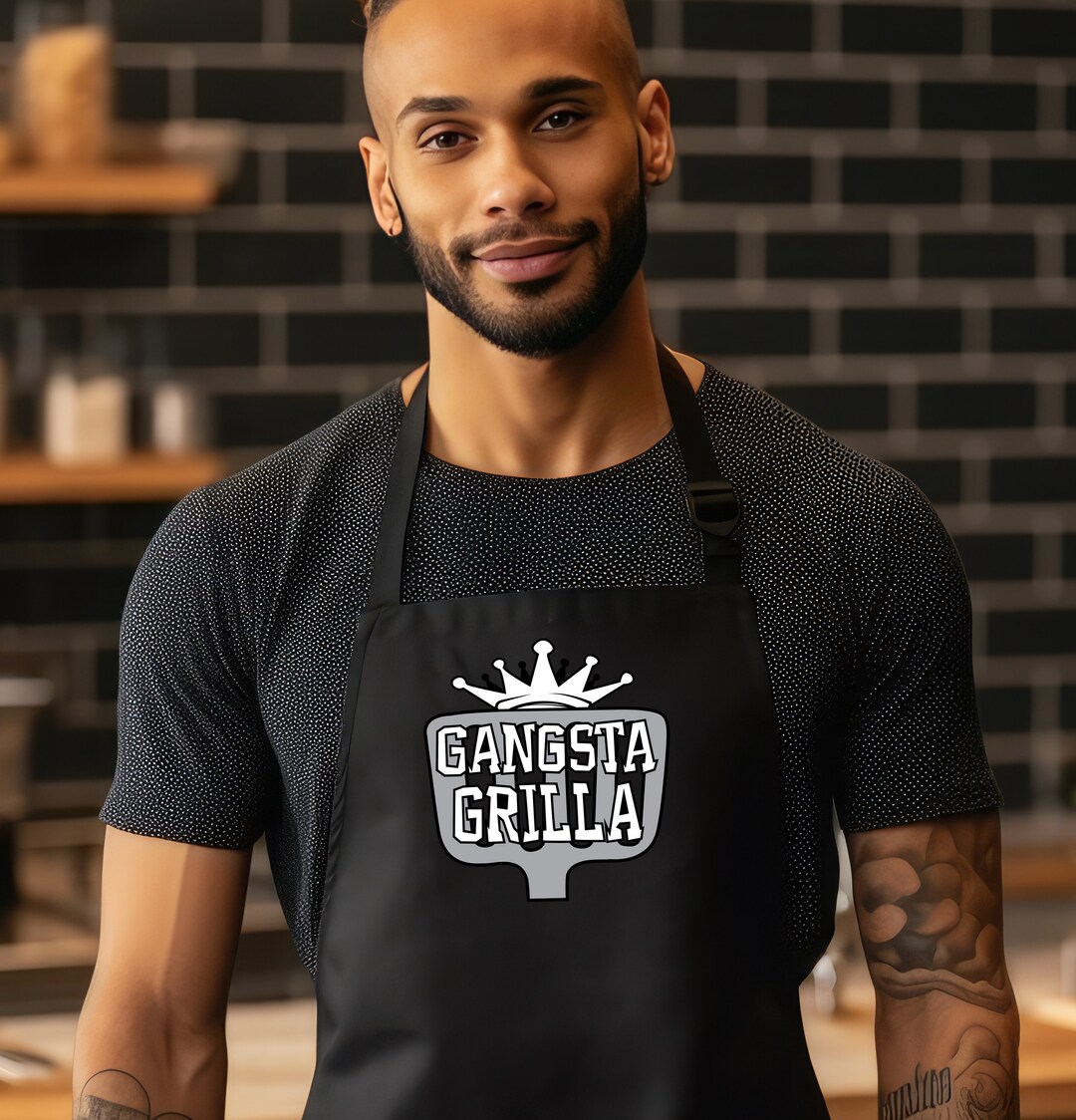 Gangsta Grilling Apron Outkast Themed Cooking Apron, Printed Apron ...