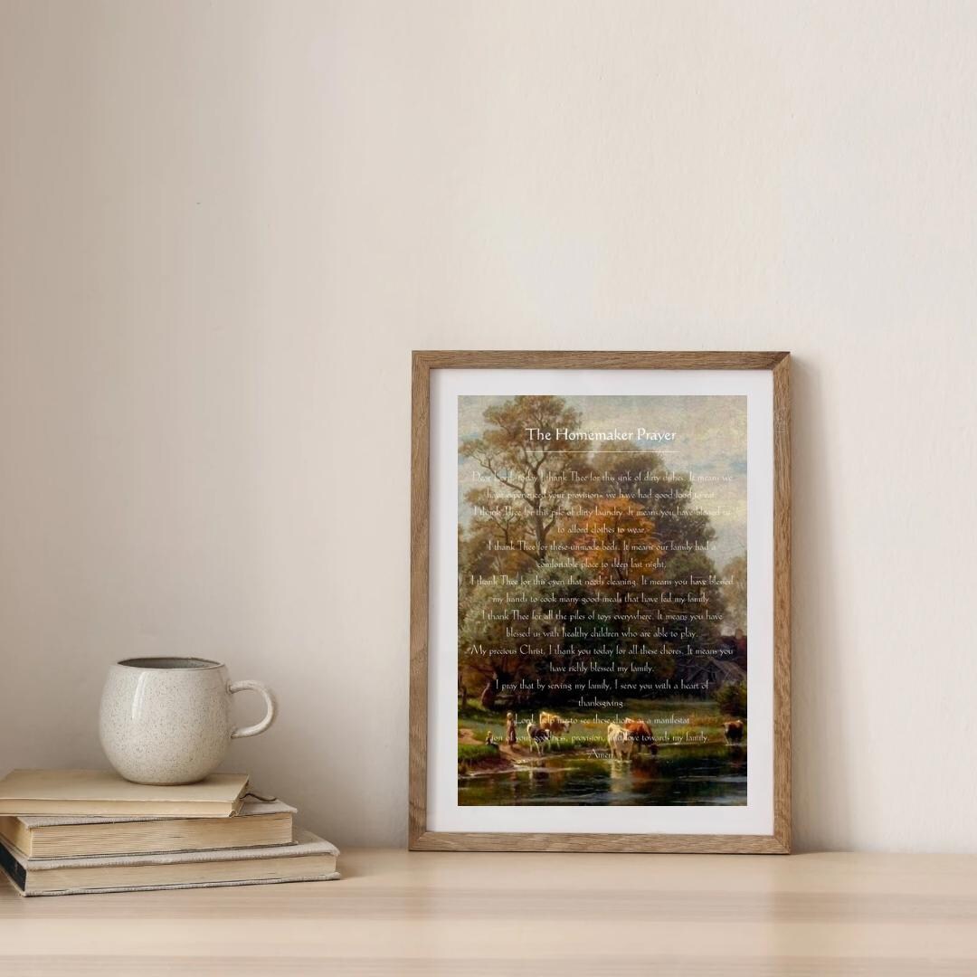 Vintage Homemaker Prayer Art - Etsy