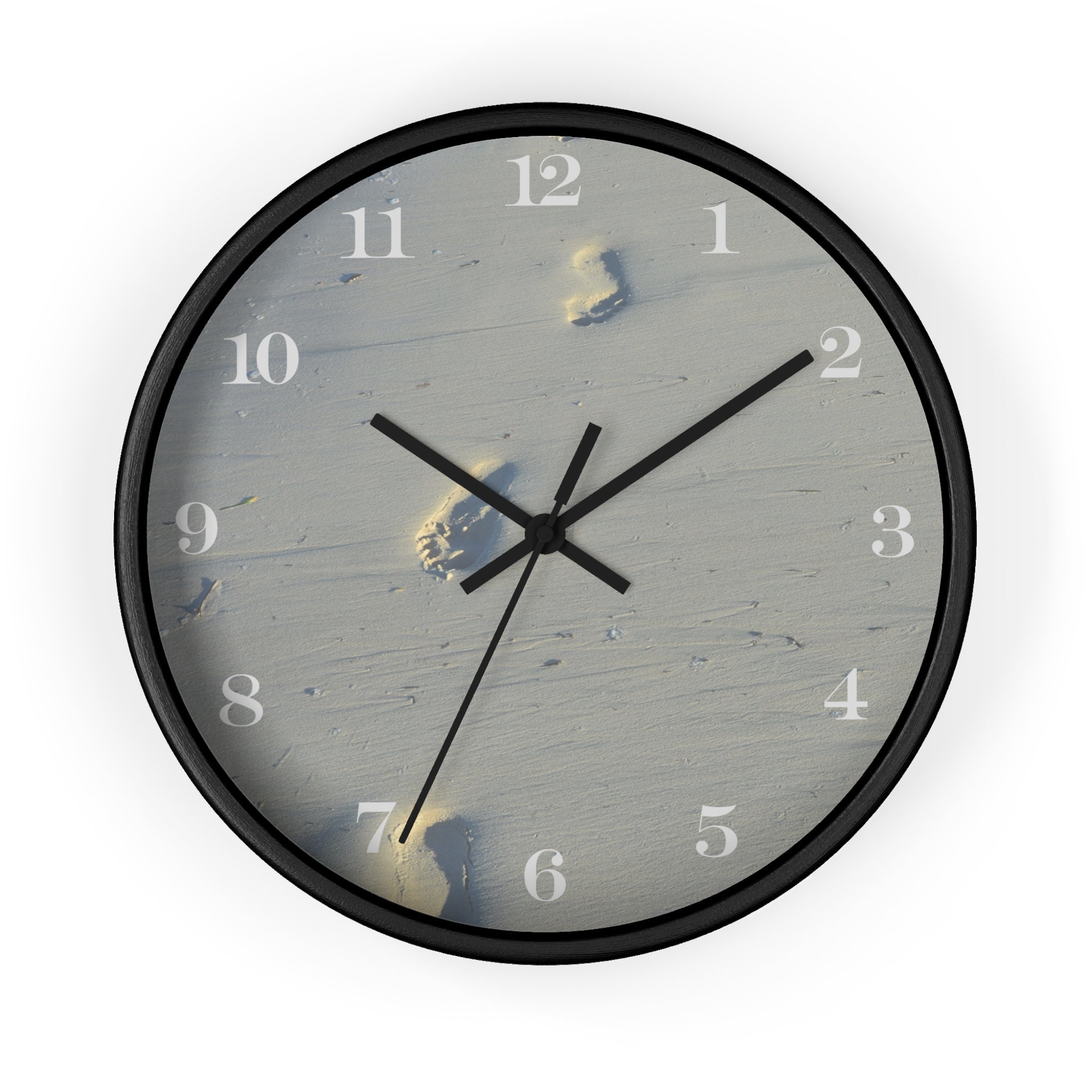Footprints in the Sand Wall Clock - Etsy