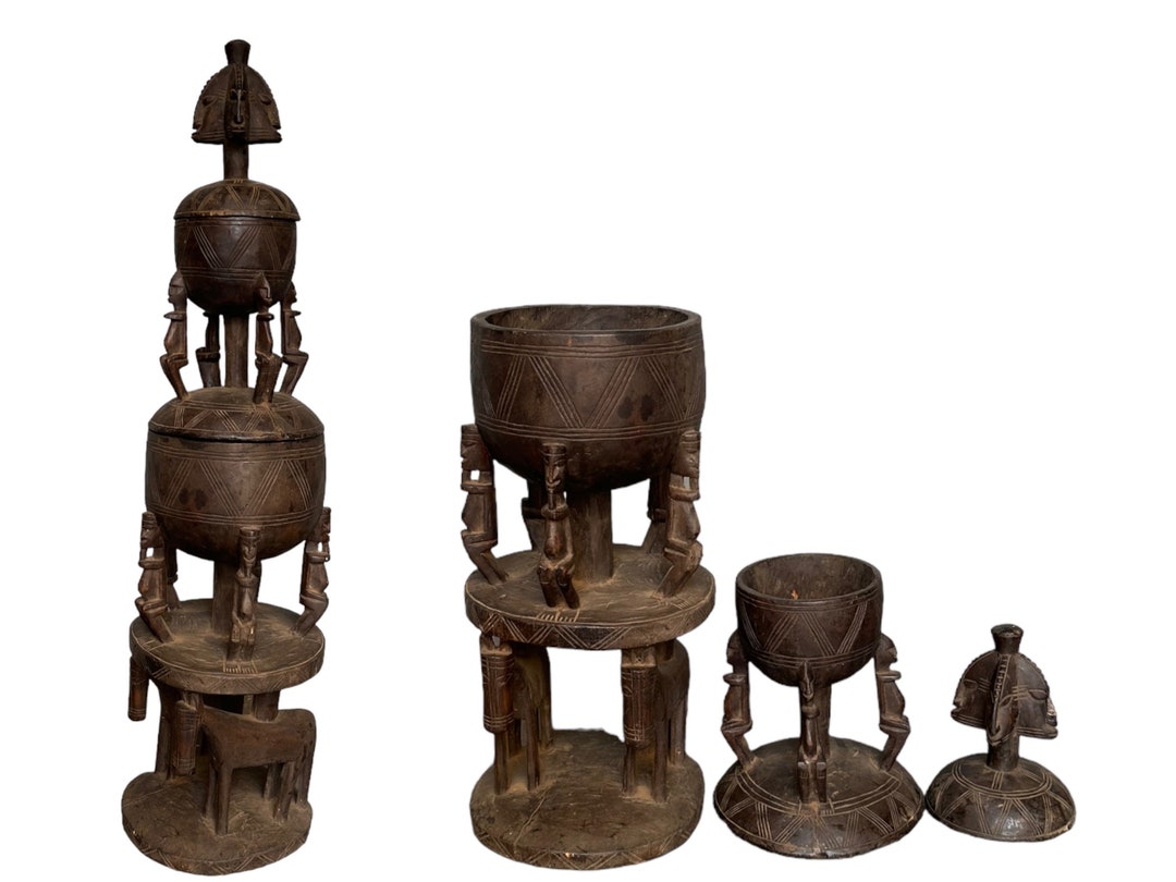 Hand-carved Dogon Ritual Vessel: African Tribal Art Sculpture - Etsy