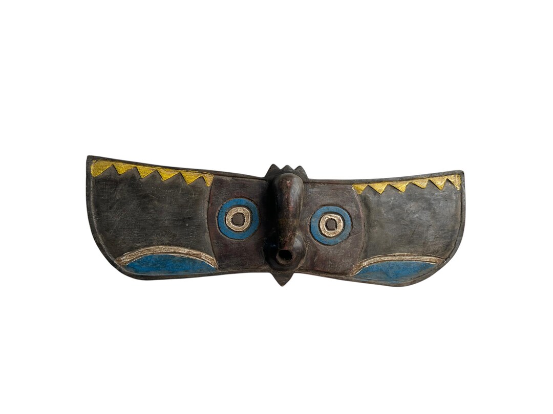 Antique Bwa Hawk Mask: Handcrafted African Tribal Wall Decor ...