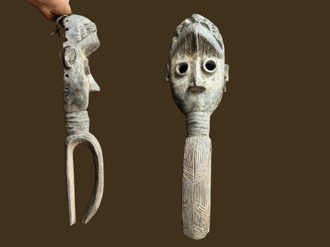 Antique Sago Peg: Carved Tribal Art Figure From Papua New Guinea - Etsy
