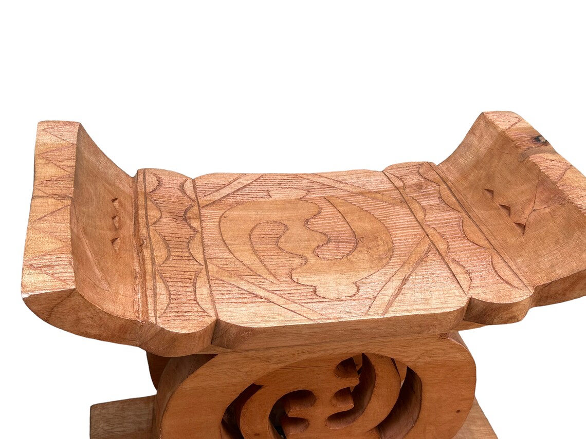19th Century Ghana Ashanti Stool, Intricately Carved Private Collection ...