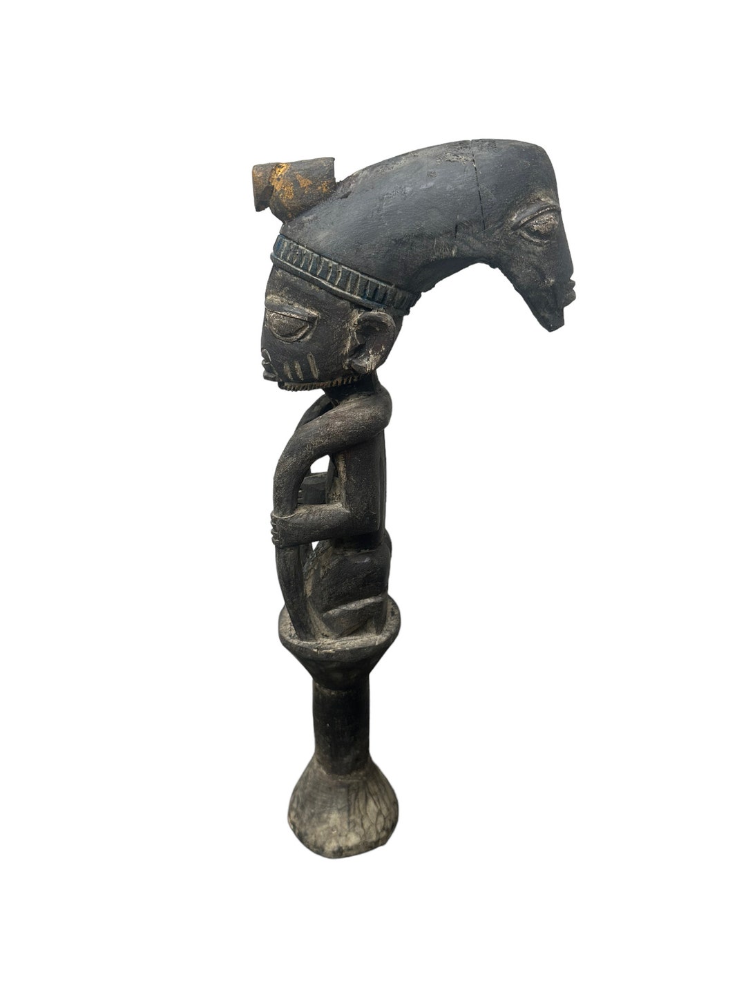 Rare Yoruba Shango Sculpture, Authentic African Artifacts, Hand-carved ...