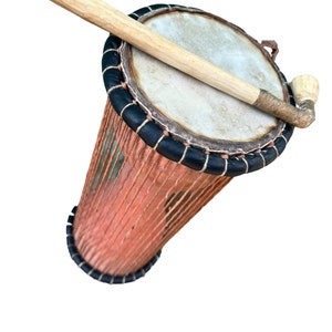 Handmade African Talking Drum: Yoruba Kalangu Gangan With Beater - Etsy