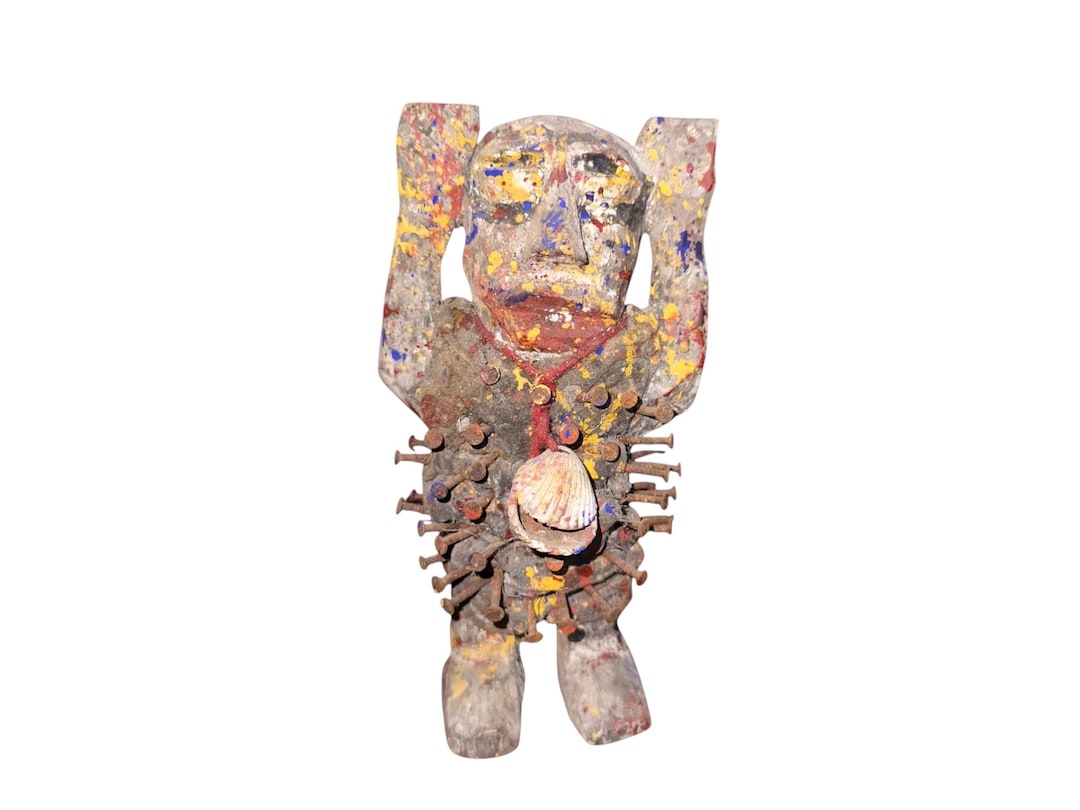 Authentic African Kongo Power Figure Nkondi Statue - Etsy
