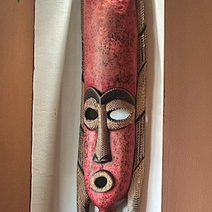 Handcrafted Tribal Wall Mask Set, African Art Decor, Wooden Ethnic ...