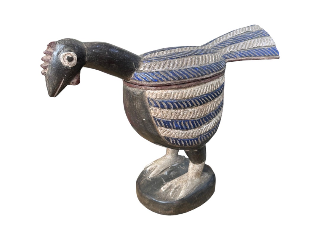 African Art - Sacred Altar Bowl With Lid, Antique Yoruba Orisha ...