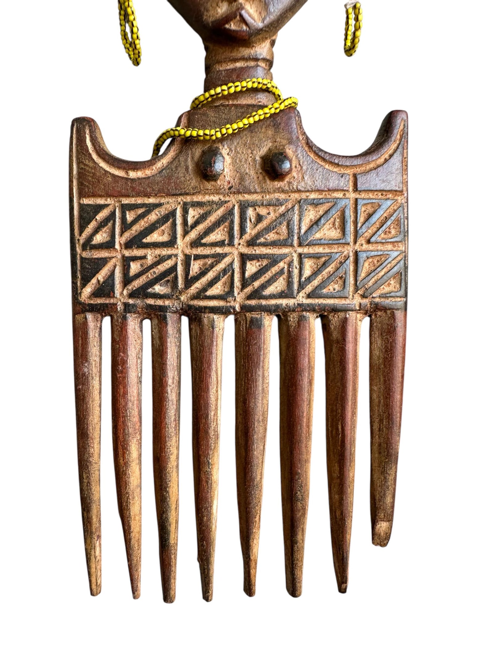 Authentic Ashanti Comb From Ghana - Decorative Ethnic Hair Pick & Wall ...