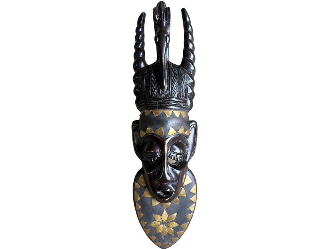 Antique Metal Art, African Warrior King Wall Art, Ghana Ashanti King ...