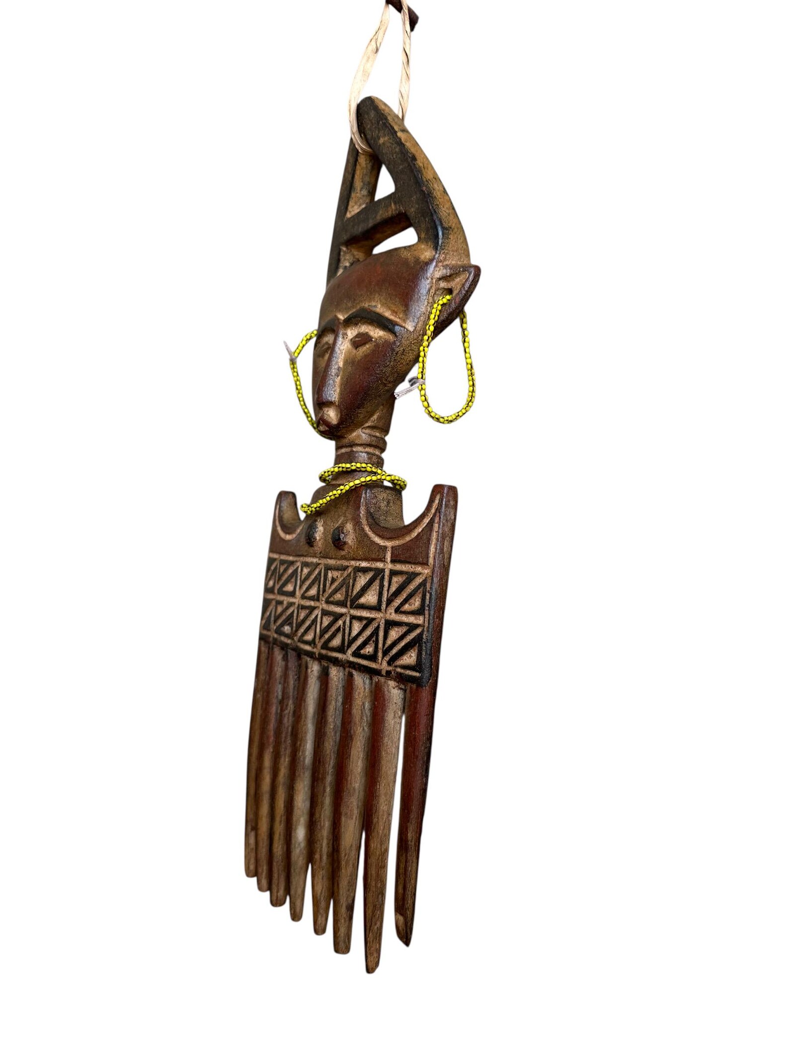 Authentic Ashanti Comb From Ghana - Decorative Ethnic Hair Pick & Wall ...