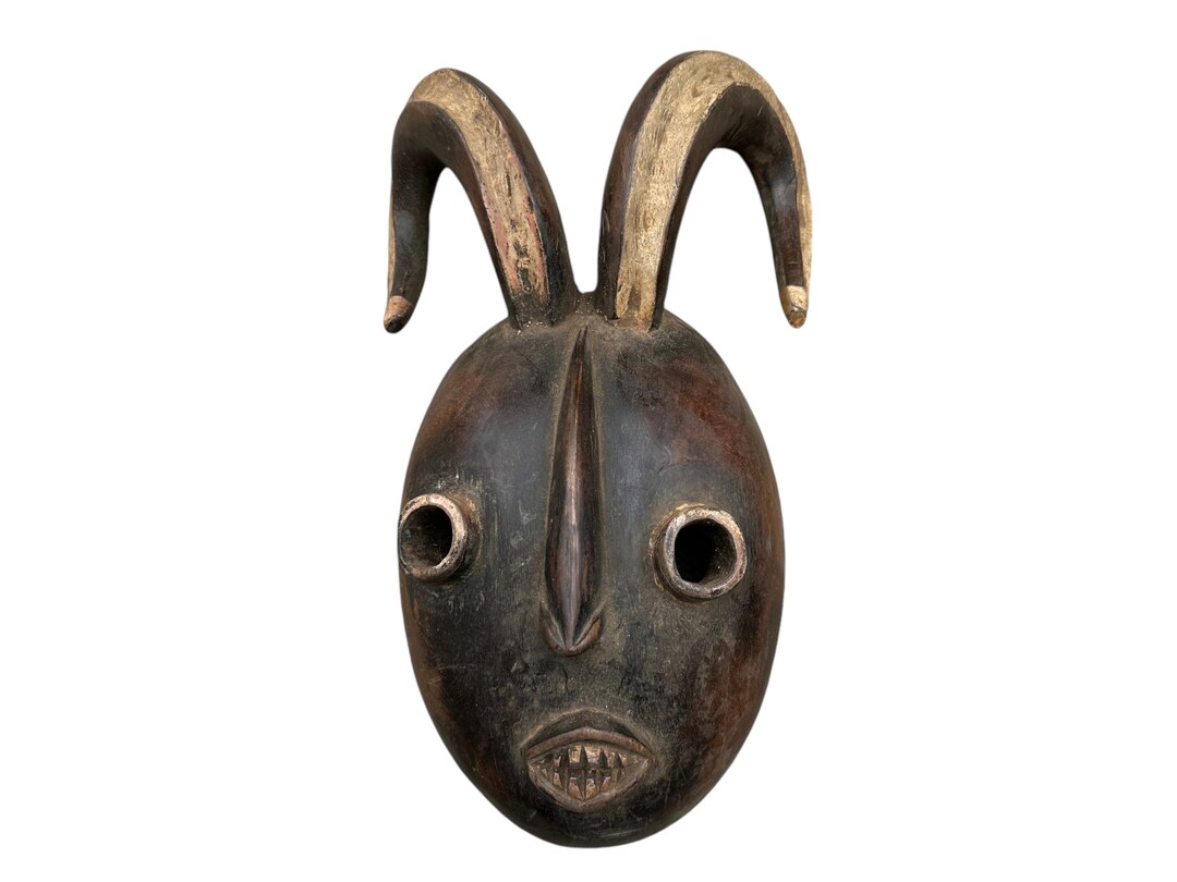 Authentic African Ceremonial Mask Grebo Mask, Handcrafted Tribal Wall ...