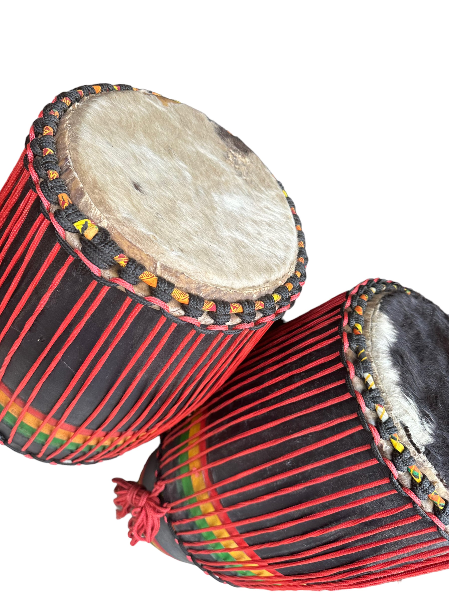 African Drums Pair Vintage Djembe Conga Drum H26xw11 Inches - Etsy