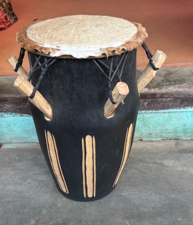 Vintage Kpanlogo Drum Small Drum 13.5x9inches West African - Etsy