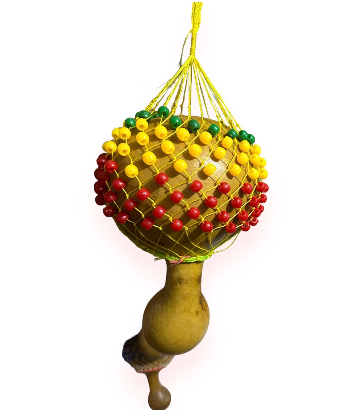 Large Musical Gourd Shaker 8/17inches, Natural Calabash Shekere West ...