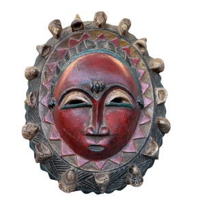 Hand Carved Sese Wood African Mask: Ghanaian Adinkra Wall Decor - Etsy